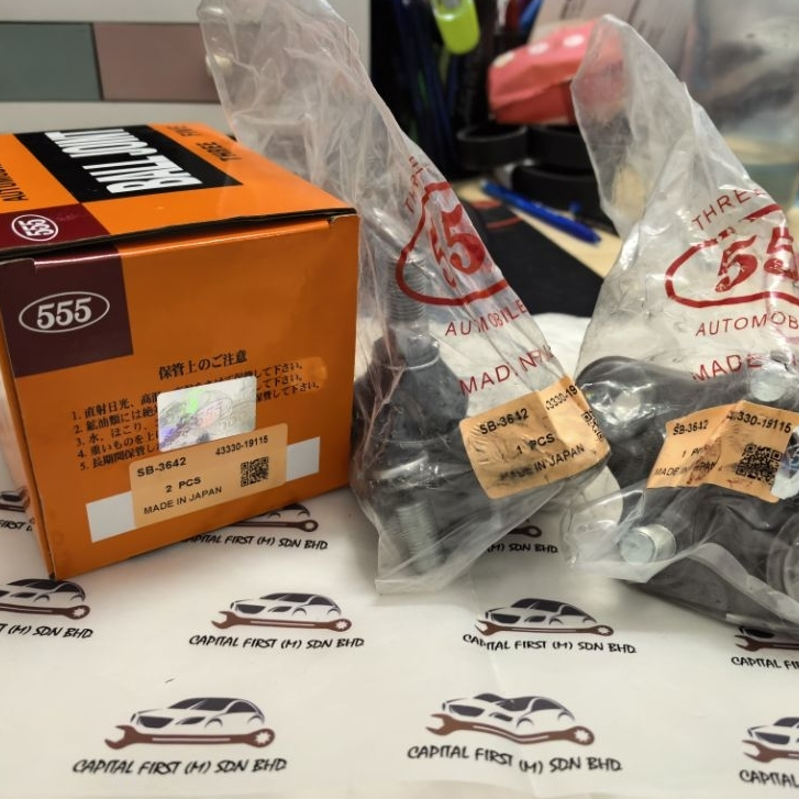 Original 555 (Made in Japan) LOWER ARM Ball Joint Set SB-3642 for ...