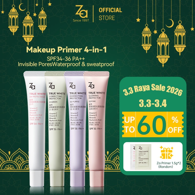 Za 4 In 1 Supore-Fine Skin SPF 36/34 Makeup Primer (35g) | Shopee Malaysia