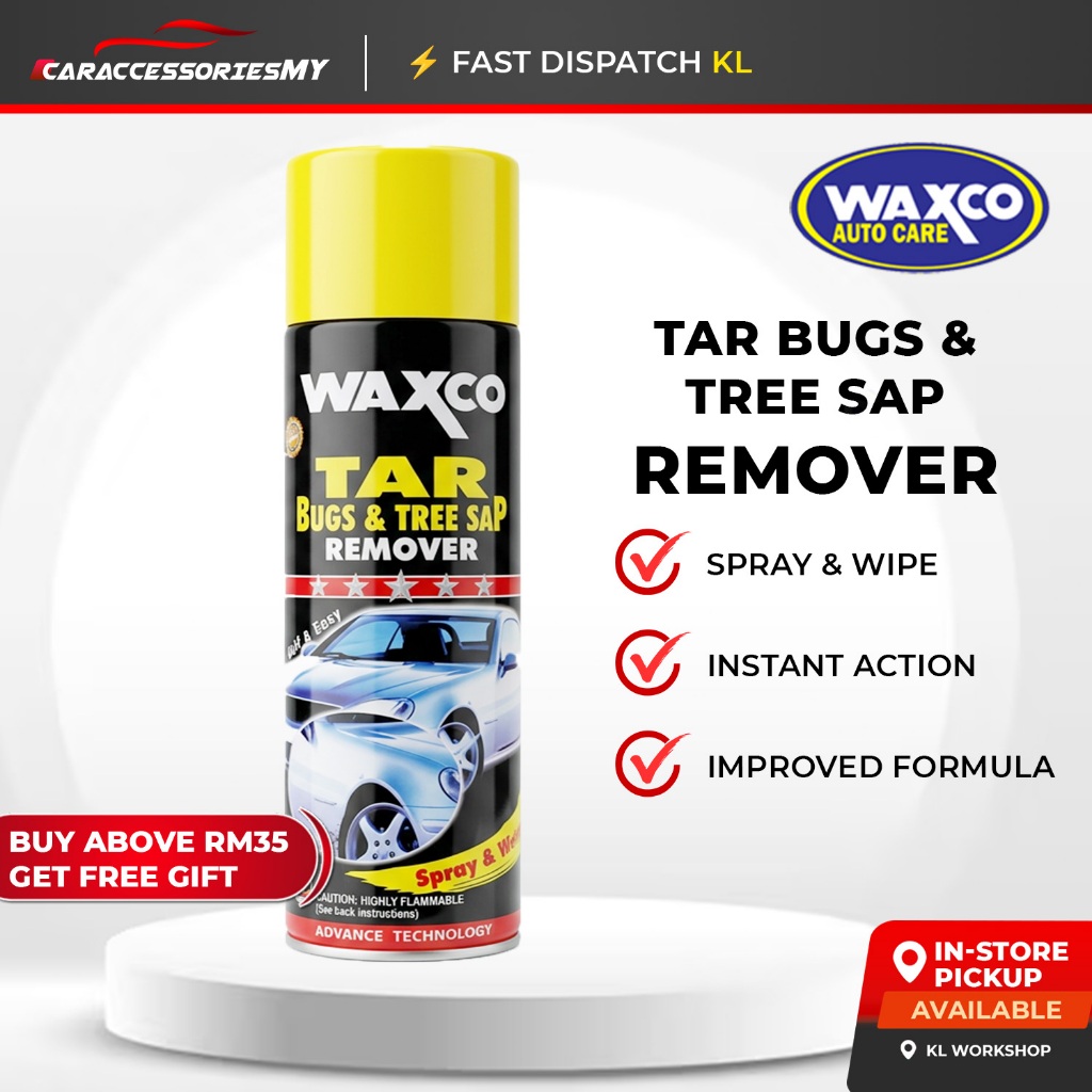 Waxco Tar Bugs & Tree Sap Remover (550ml) car stain remover kereta ...