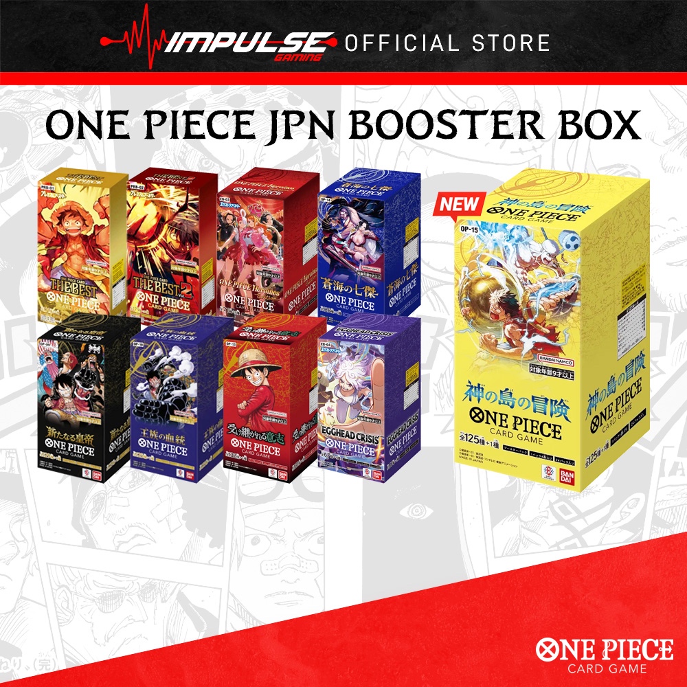 One Piece TCG [JAPAN] Booster Box: PRB01 / PRB02 / EB03 / OP07 / OP08 ...