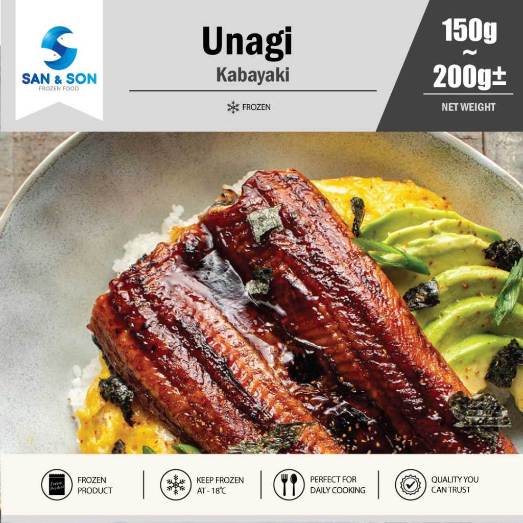 Premium Quality Unagi Kabayaki 150-200g± vacuum packed kabayaki San and ...