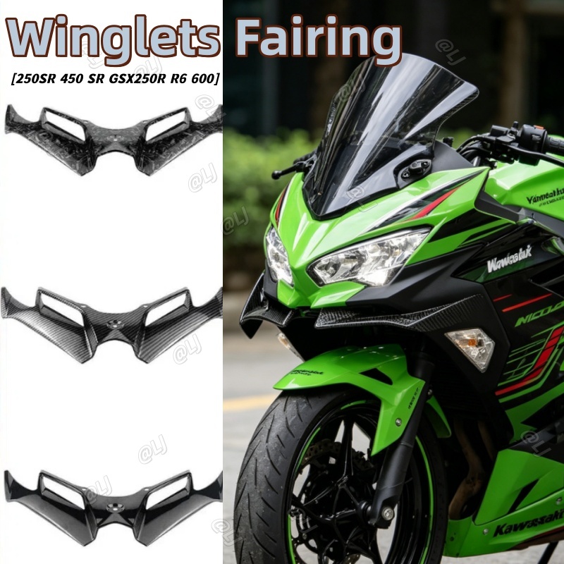 Motorcycle Winglet Bikershop MY: 250SR 450 SR GSX250R R6 600 Downforce ...