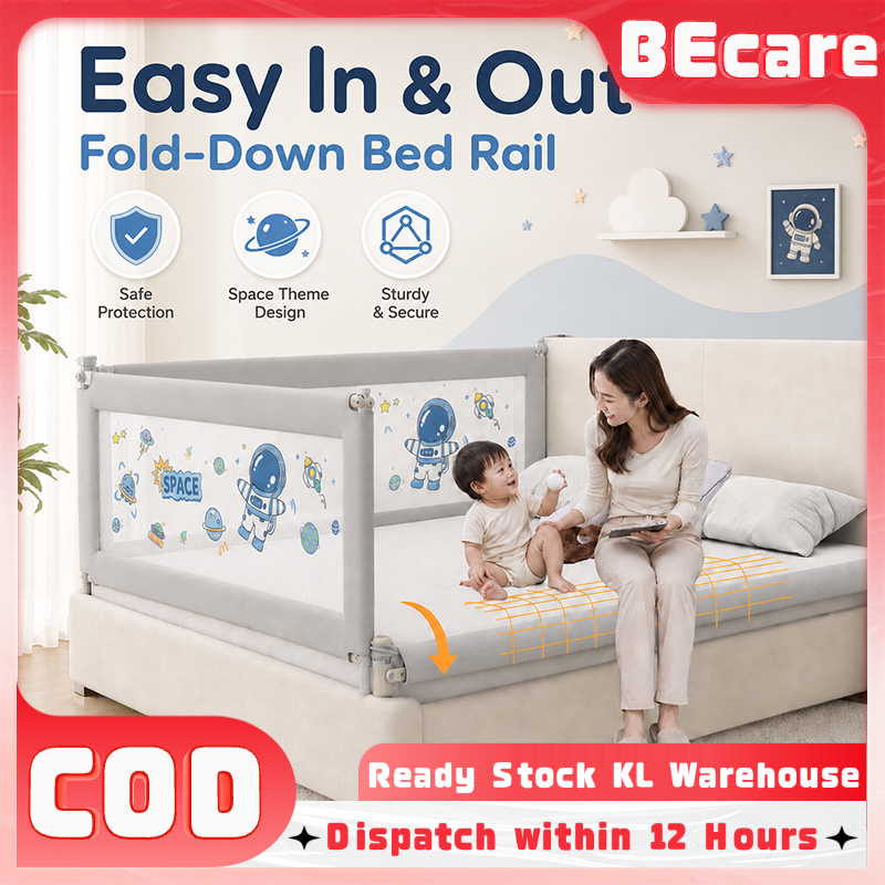 （11TH Gen）Baby Bed Fence Safety Bed Gate Guard Kids Anti-Fall Bed Guard ...