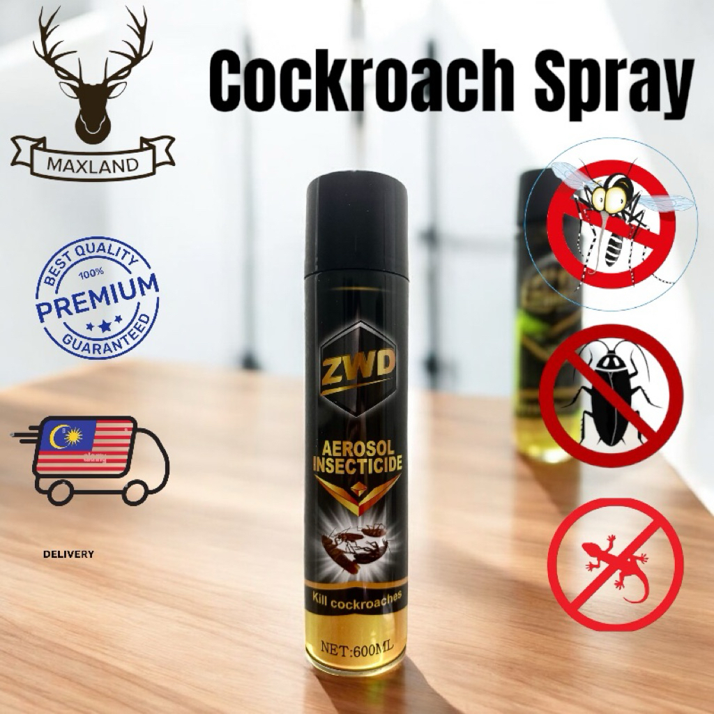ZWD Cockroach Kill Aerosol 600ml Spray｜Insect Mosquito Killer｜Semburan ...