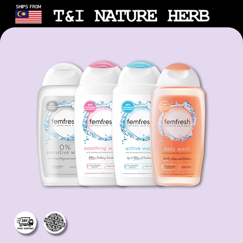 Femfresh cleaning care solution, daily cleaning, exercise soothing ...