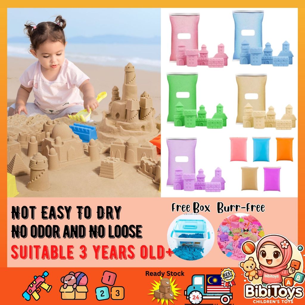 BIBISWIM Sand Toys For Kids Girl Sand Castle Play Set Beach Toys Mainan ...