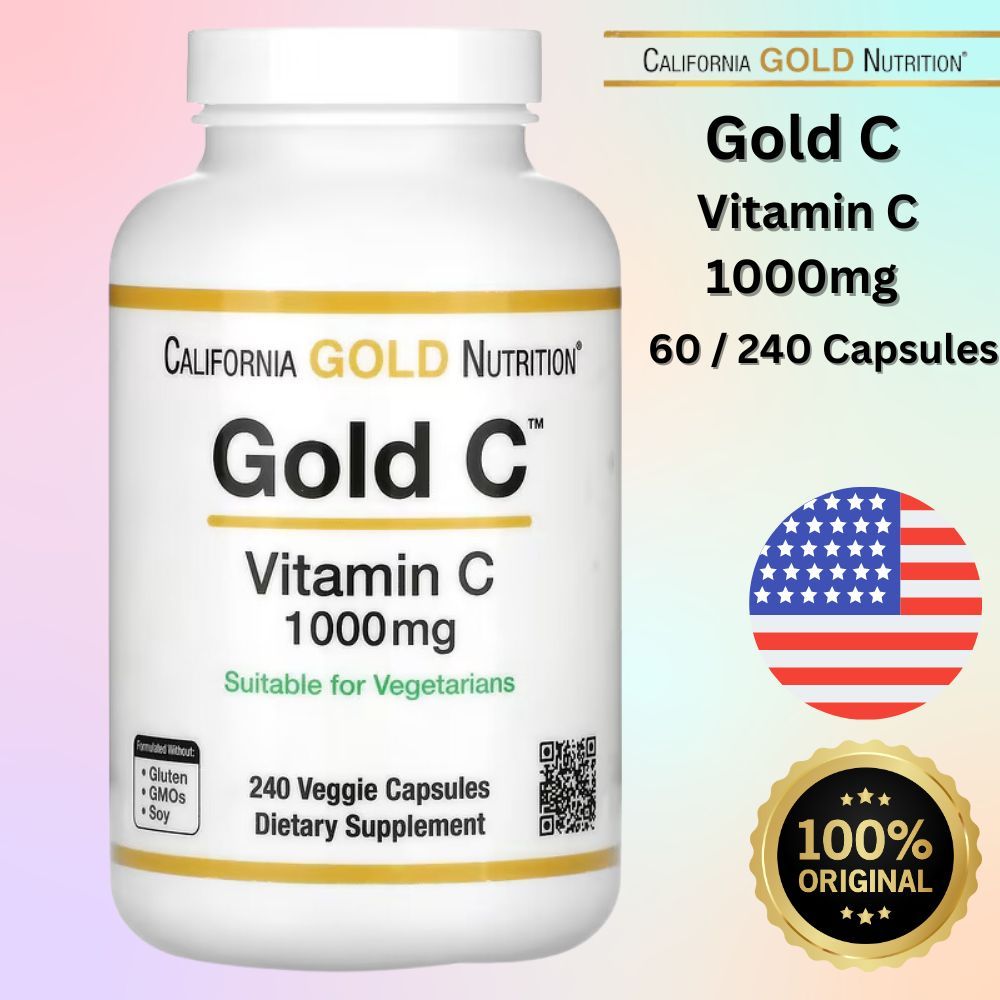 California Gold Nutrition, Gold C, USP Grade Vitamin C, 1,000 mg, 60 / ...