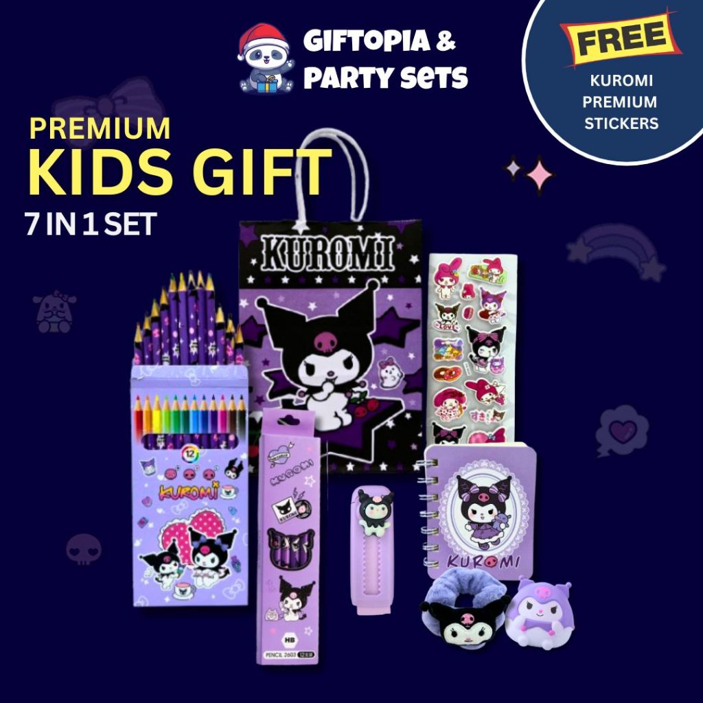 Doorgift Goodies Birthday For Kids Kuromi Gift Set Birthday Gift For ...