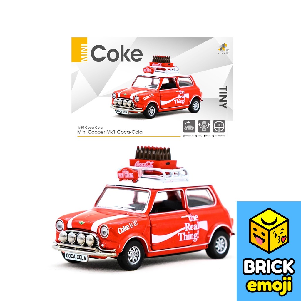 Tiny COKE081 Mini Cooper Mk 1 "COCA COLA" 1/50 | Shopee Malaysia