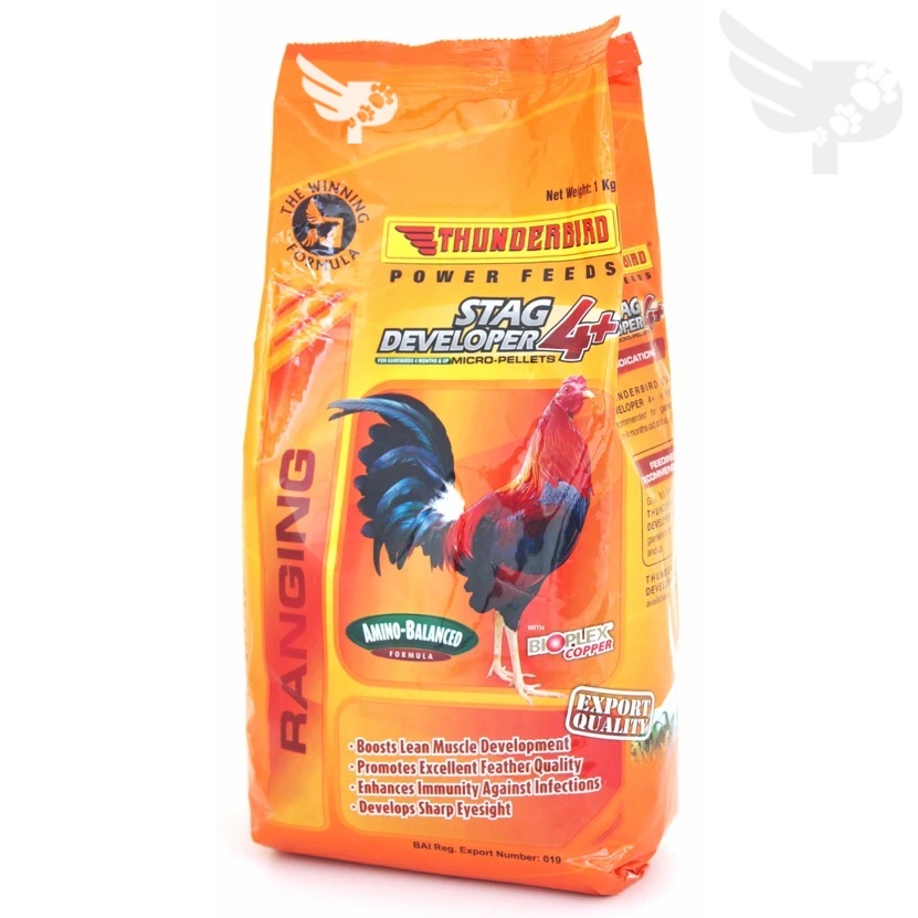 Thunderbird Stag Developer 4+ 1kg Makanan Ayam Sabong 1kg | Shopee Malaysia