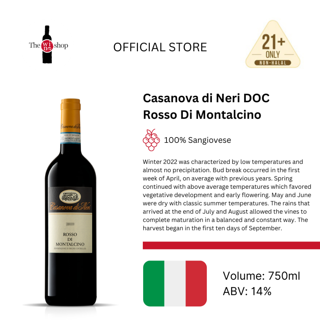 Casanova di Neri DOC Rosso Di Montalcino | Shopee Malaysia