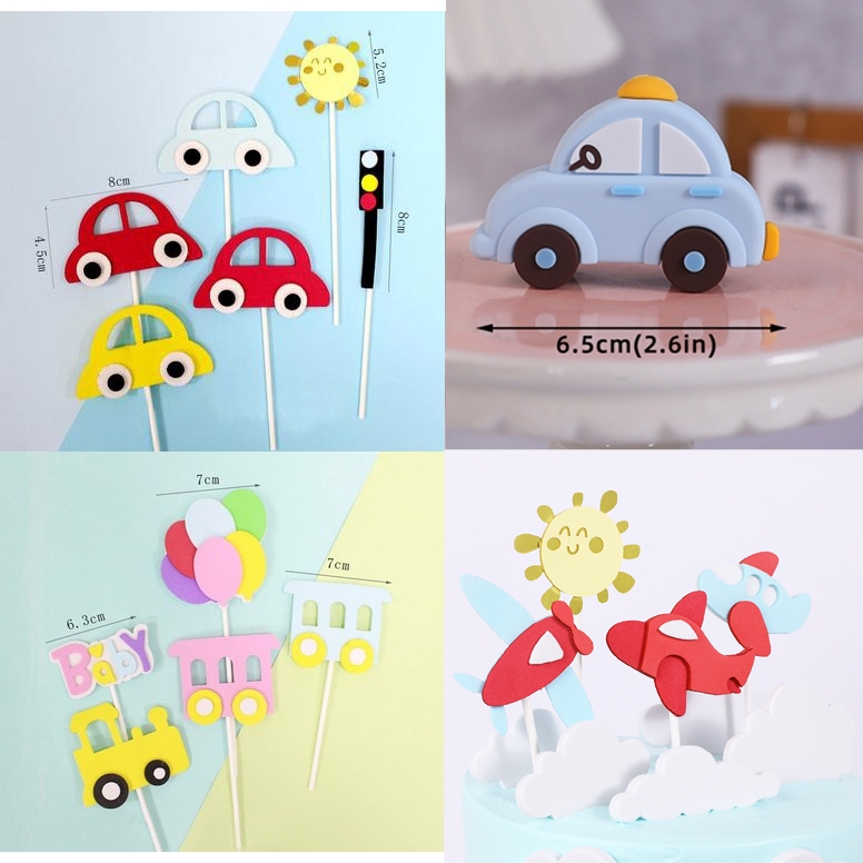 【READY STOCK】 - Eva Type- Car Train traffic light Cake Topper ...