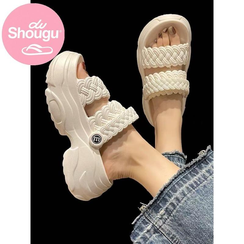 Shougu 2025 Sandal EVA tapak kaki tebal musim panas wanita tidak licin ...