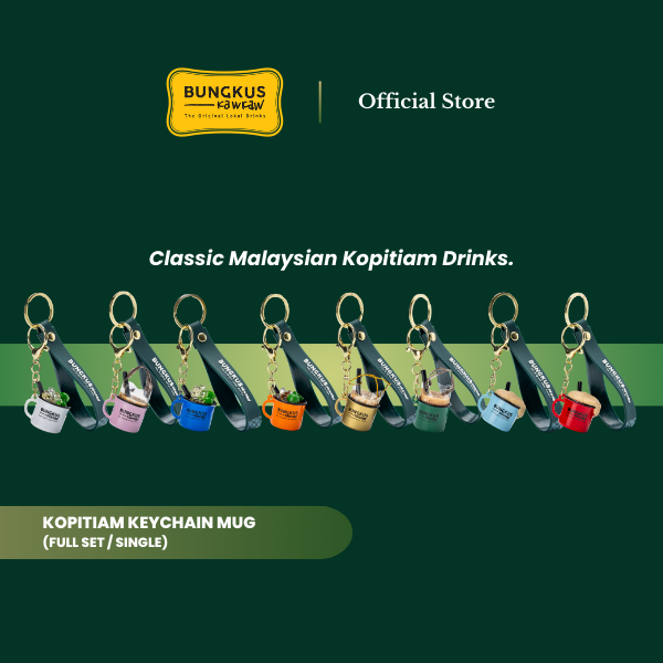 Bungkus Kaw Kaw Kopitiam Keychain Mug (Full Set 8 in 1 / Single ...