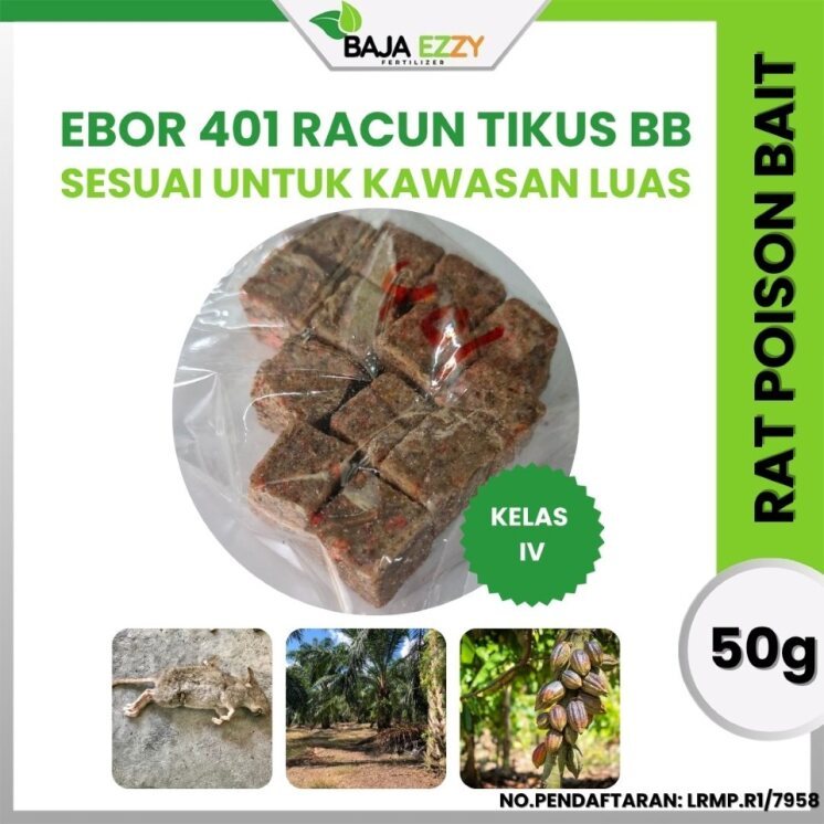 Rodenticide EBOR 401 Sime Darby | Racun Tikus Berkesan untuk Ladang ...