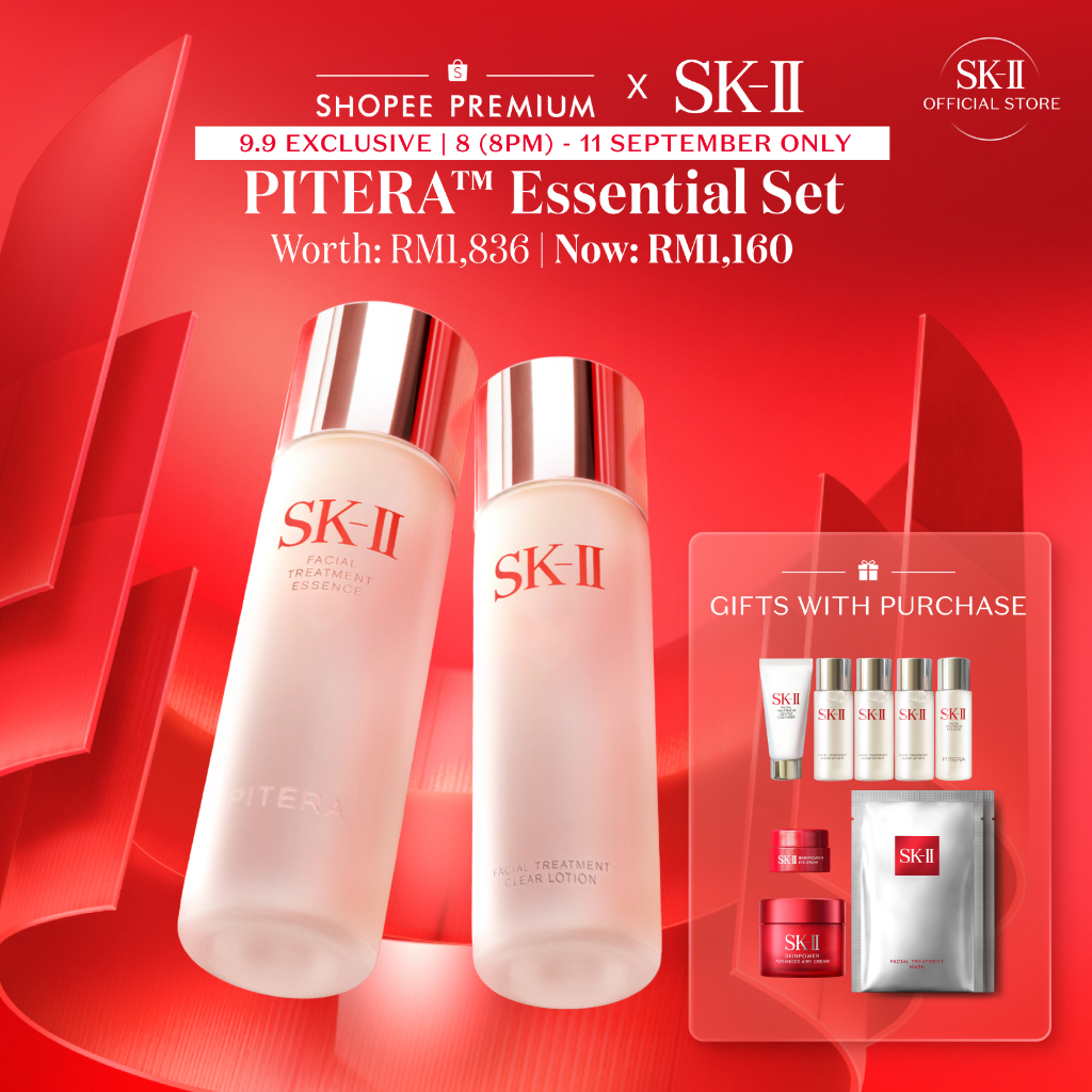 [8 (8PM) - 11 Sep only] SK-II PITERA™ Essential Set - Facial Treatment ...