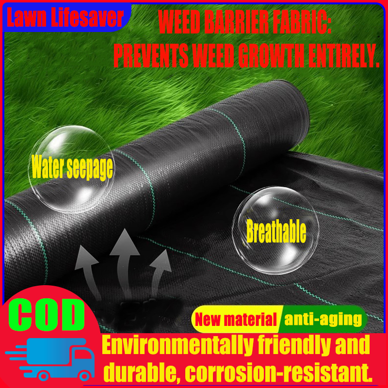 Weed Barrier Fabric - Garden Landscaping Ground Cover UV Resistant ...