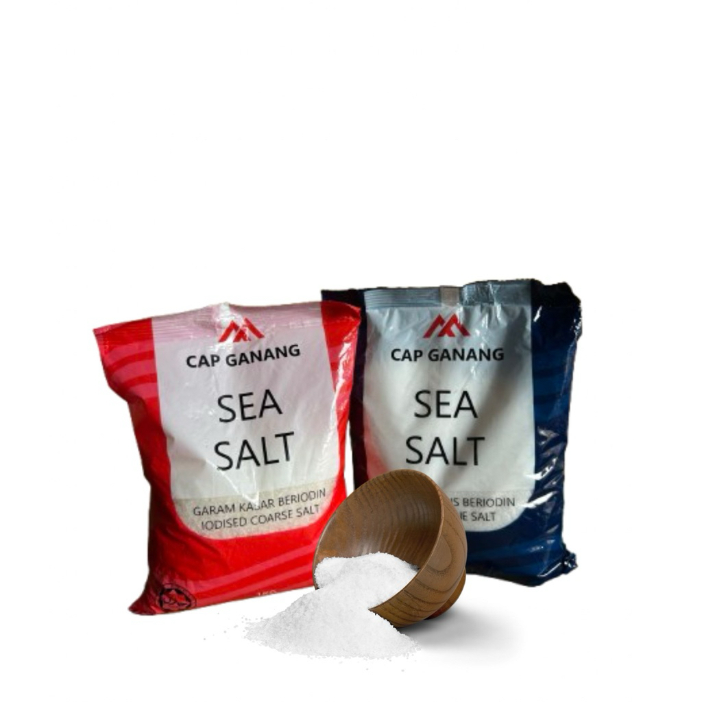 Brand Cap Ganang Sea Salt Coarse Fine 1kg | Shopee Malaysia