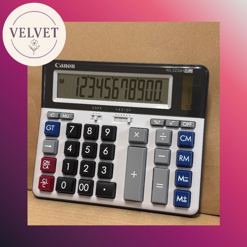 Canon IT Touch 12 digits calculator WS2235H. (solar & battery operated ...