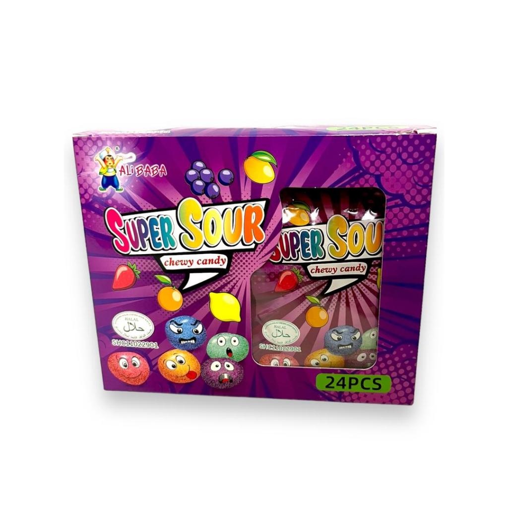 30 Pcs Alibaba Super Sour Chewy Candy Mix Fruit Flavour HALAL (LOCAL READY STOCKS) | Shopee Malaysia