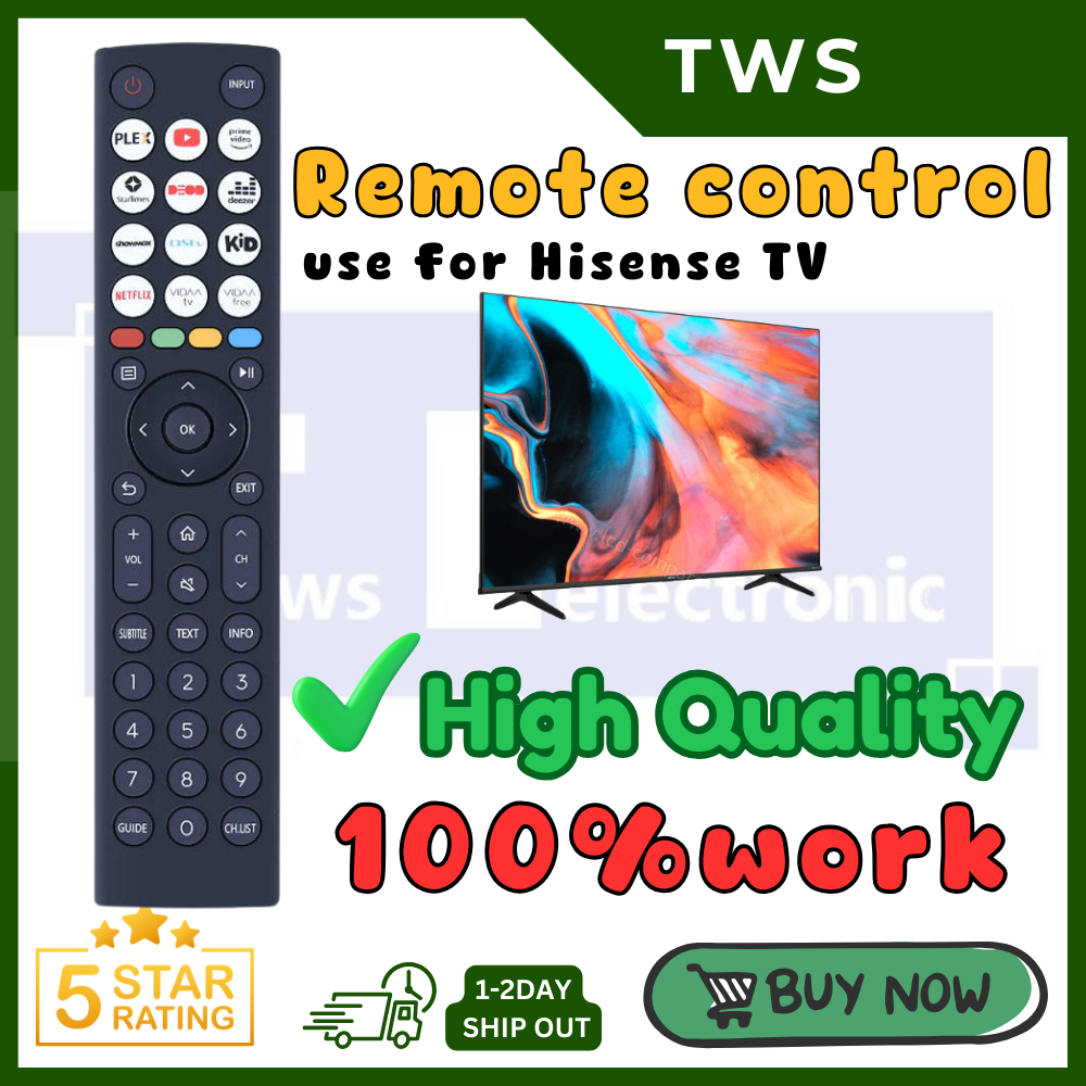 ERF2I36H Replacement IR TV Remote Control Work for Hisense TV ...