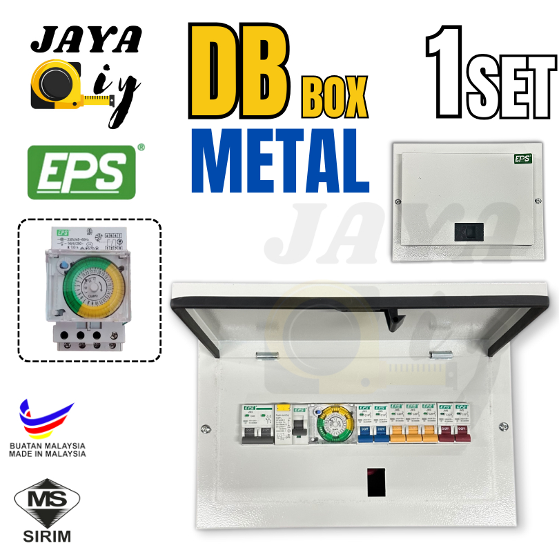 [1SET] METAL with Timer EPS - sirim METAL DB BOX/ MCB BOX FULL SET ...