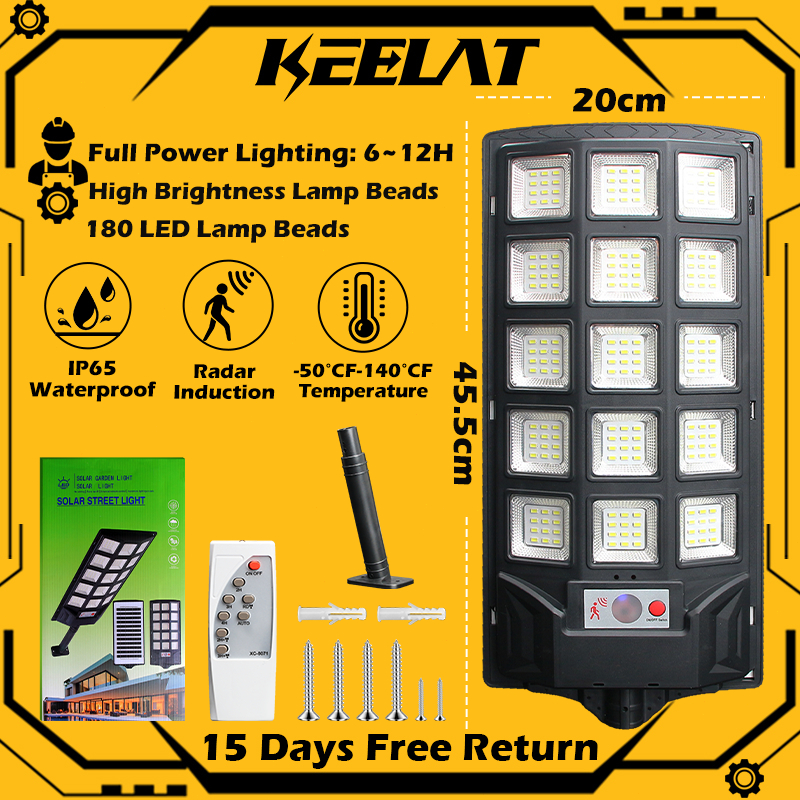 KEELAT KSL007 Solar Street Lighting Lamp Radar Sensor Recognition ...