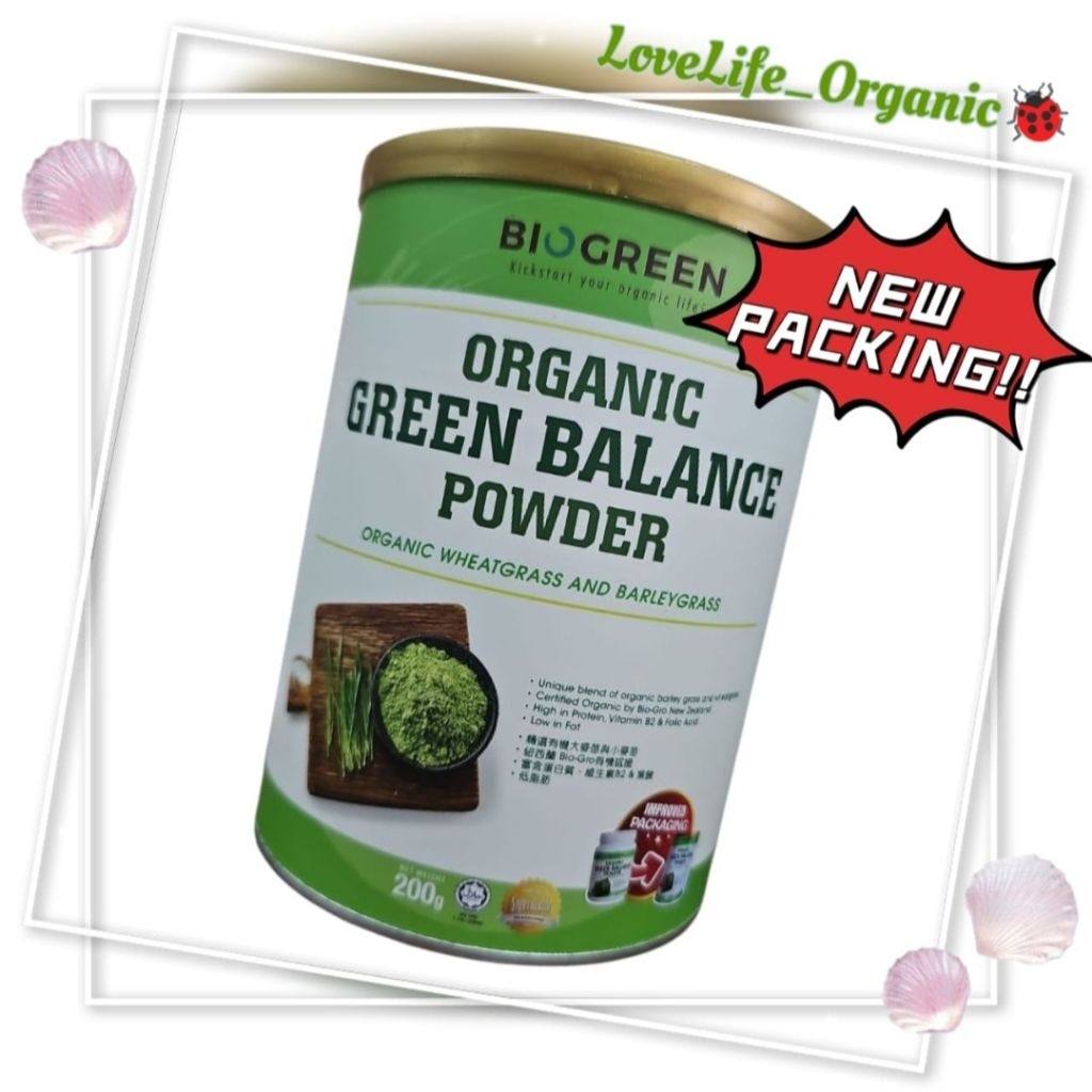 Biogreen Organic Green Balance Powder 200g EXP:9/2027 | Shopee Malaysia