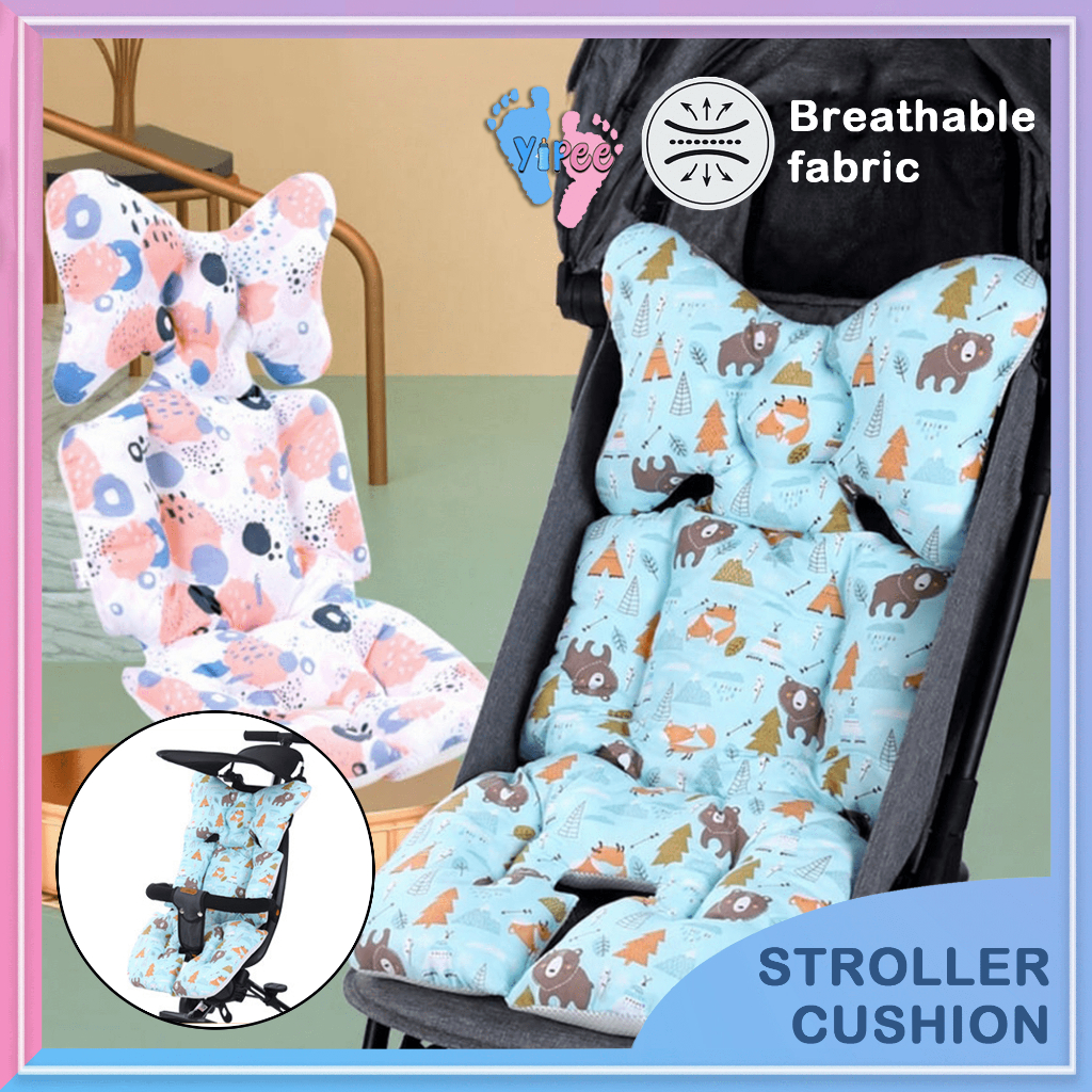 Baby Stroller Seat Cushion Breathable Cotton Washable Kusyen Tempat ...