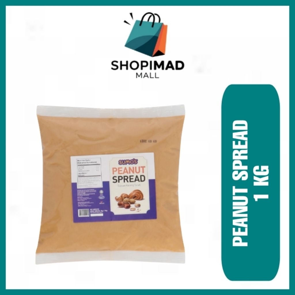 [1KG] SUMO'S PEANUT SPREAD FOR BREAD, WAFFLE | INTI LEPA KACANG ...