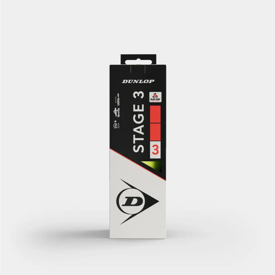 Dunlop STAGE 3 RED (New Packing) Tennis Balls 3IN1 Pack 2508273900 ...