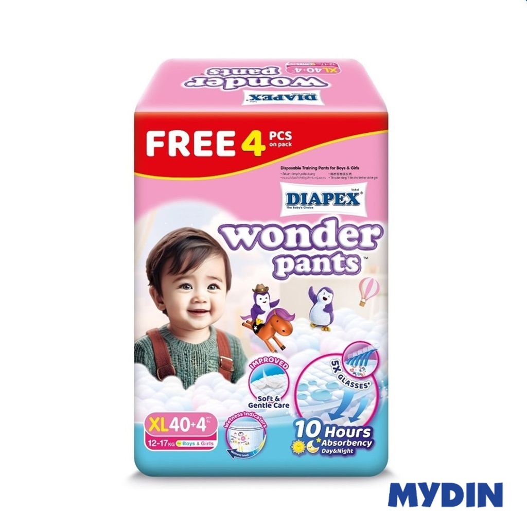 DIAPEX Wonder Pants XL (40 + 4 Pcs) | Shopee Malaysia