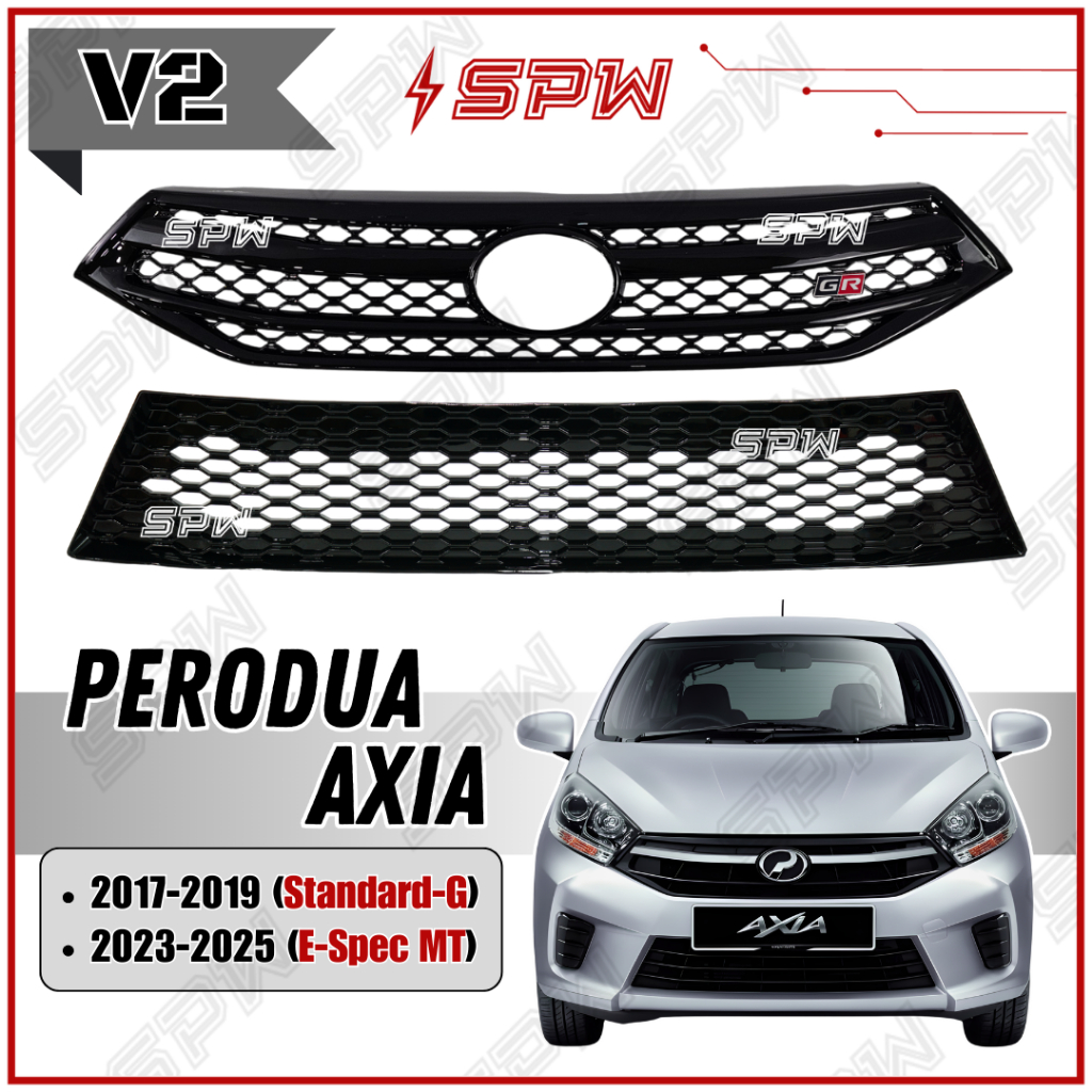 Perodua Axia 2017 (G) / Axia Rahmah 2023 (1.0 E/MT) V2 GR-Sport Front ...