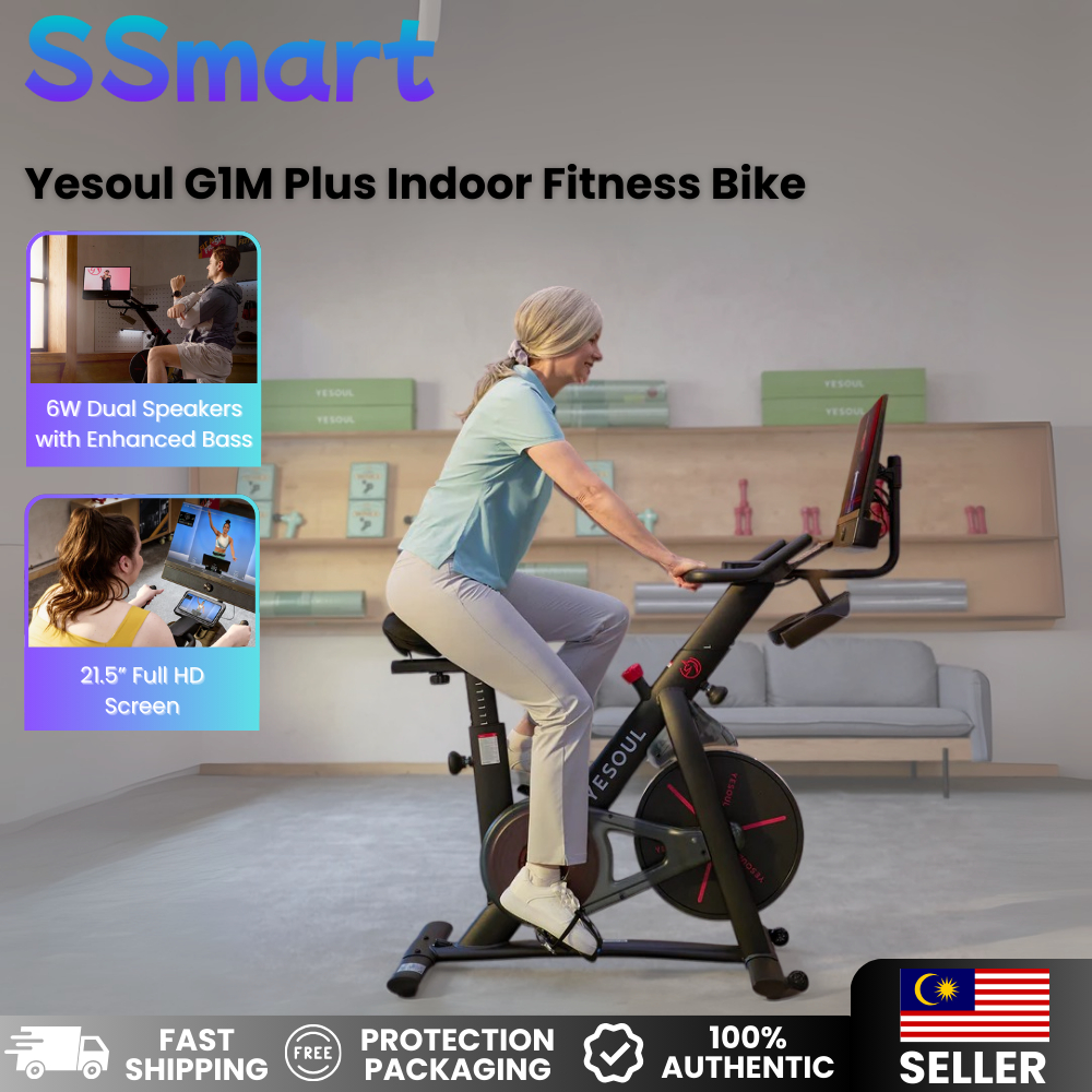 Yesoul G1M Plus Indoor Home Trainer Fitness Bike (Bike + Screen ...