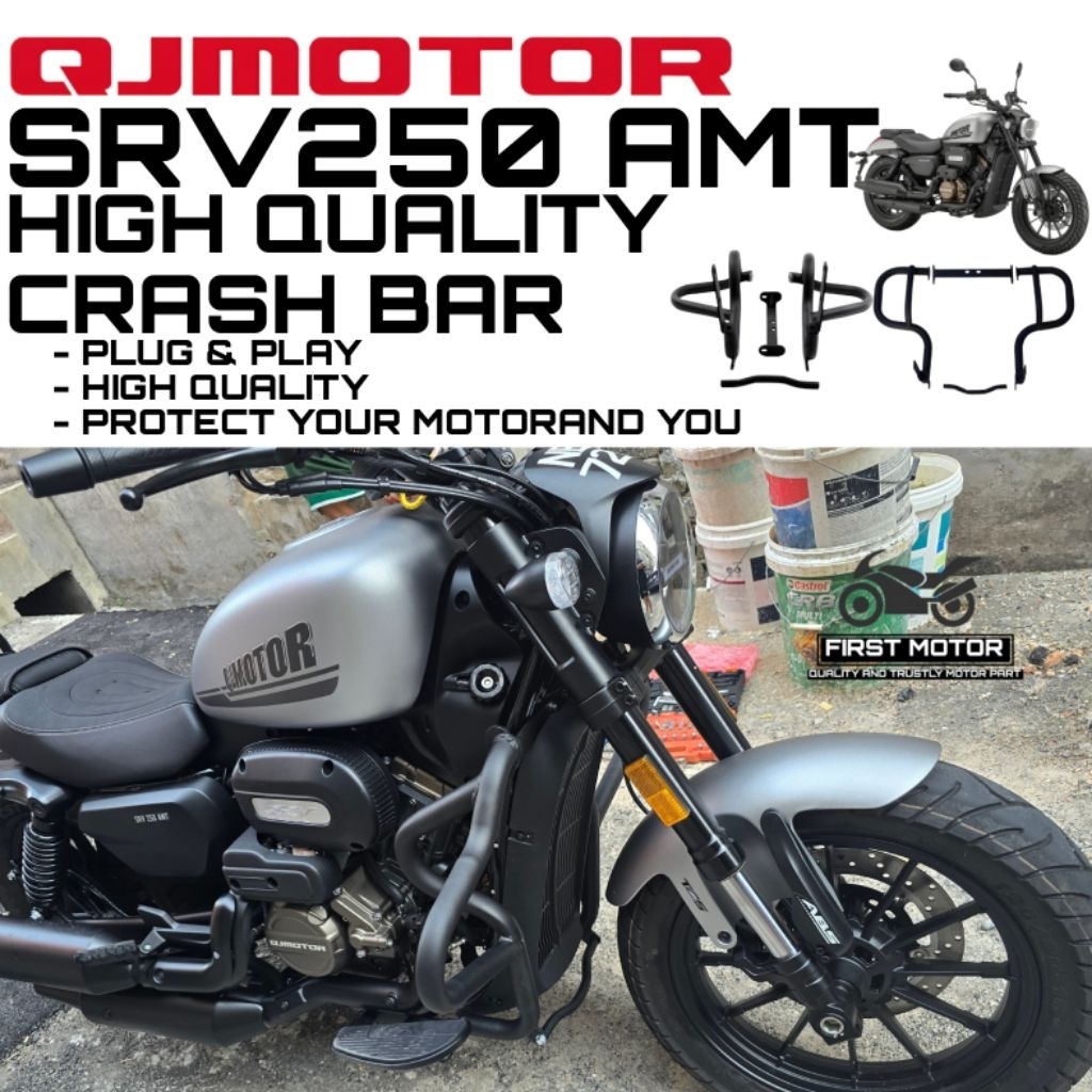 CRASH BAR SRV250 AMT SRV 250 AMT HIGH QUALITY CRASH BAR ACCESSORIES ...