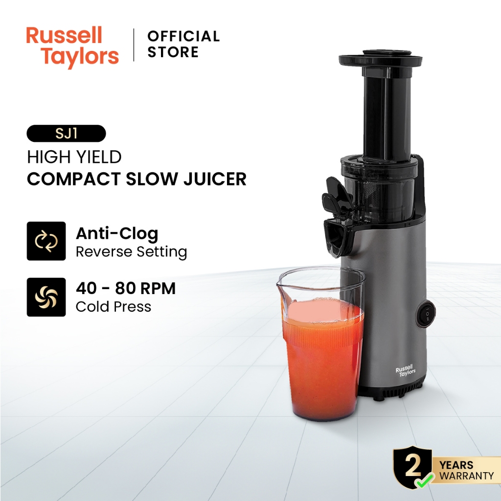 Russell Taylors Masticating Cold Press Compact Slow Juicer Pemerah Jus ...