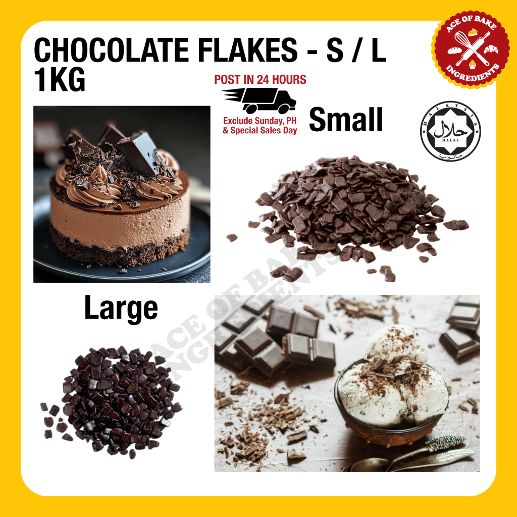 Chocolate Flakes - Small / Large 1kg | Shopee Malaysia