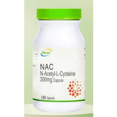 Nova NAC 300mg 180 Capsules - N-Acetyl-L-Cysteine for Lung Detox ...