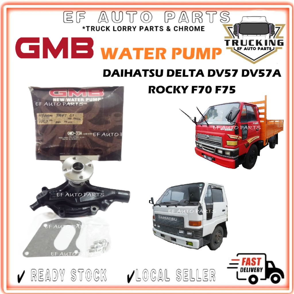 ORI GMB DAIHATSU DELTA DV57 DV57A ROCKY F70 F75 WATER PUMP GWD-33A 1TON ...