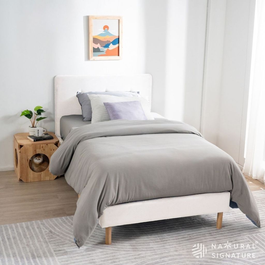 Natural Signature 2558Z-G Wesley Super Single Divan Bed Frame ...