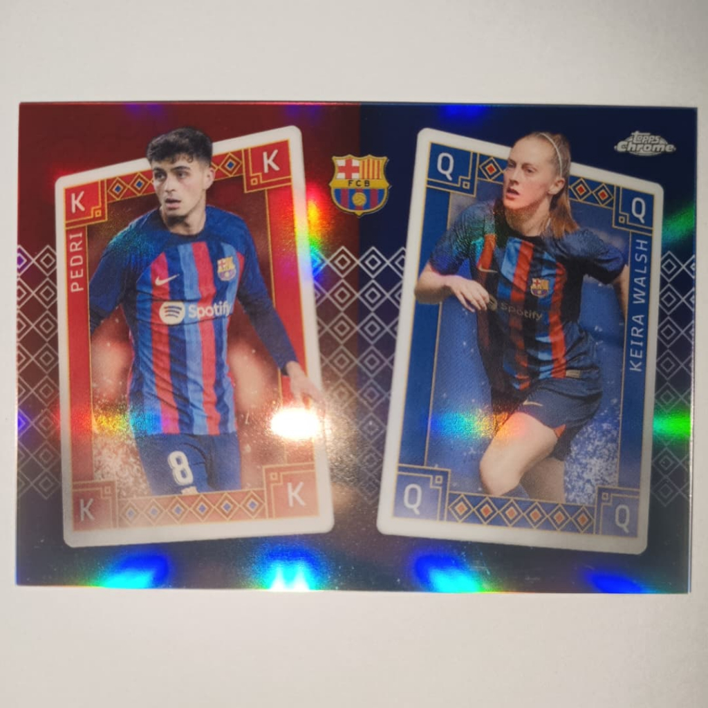 Topps Chrome FC Barcelona Team Set 2023 Insert Football Cards - Pedri x ...