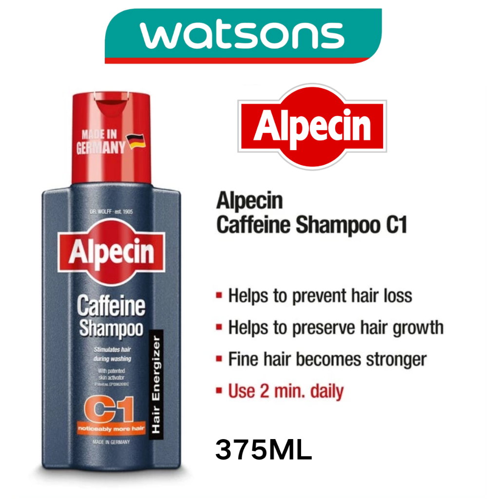 Alpecin Caffeine Shampoo C1 (250ml) - Men's Shampoo Against Hair Loss ...
