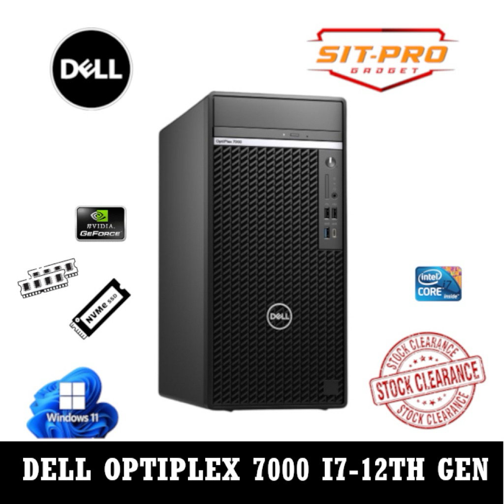 DESKTOP DELL OPTIPLEX 7000 PC TOWER | CORE i7-12TH GEN | 32GB RAM ...