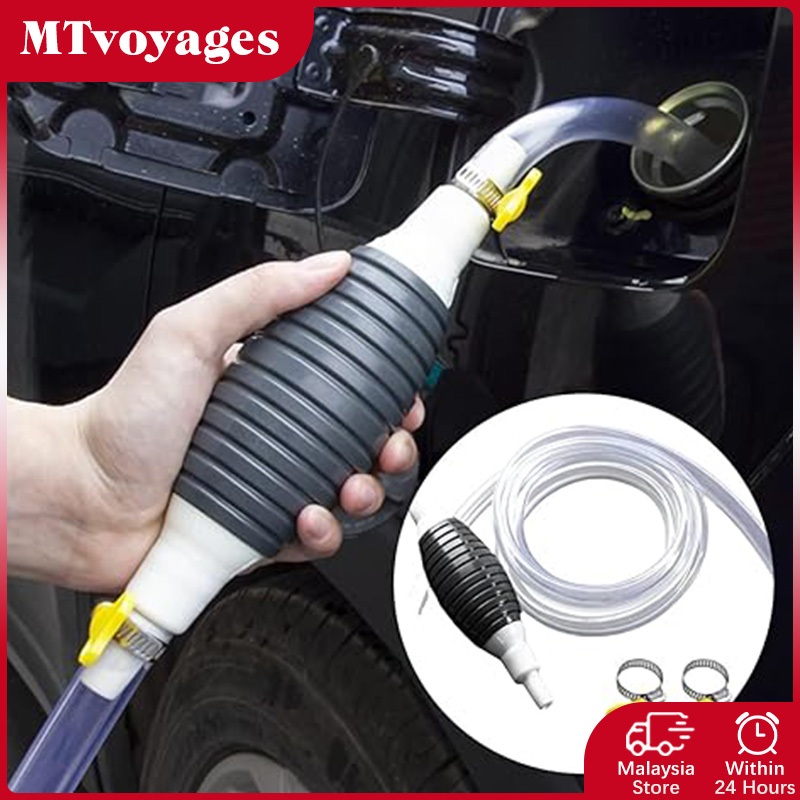 2M Manual Gasoline Oil Pump Car Manual Fuel Pump Portable Siphon Pump ...