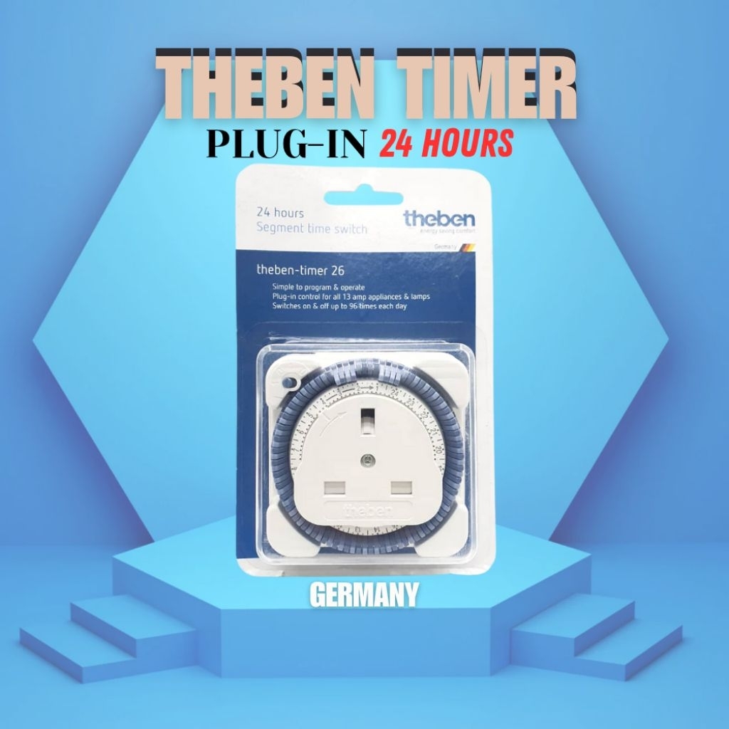 Theben Timer 24 Hour Plug In | Shopee Malaysia