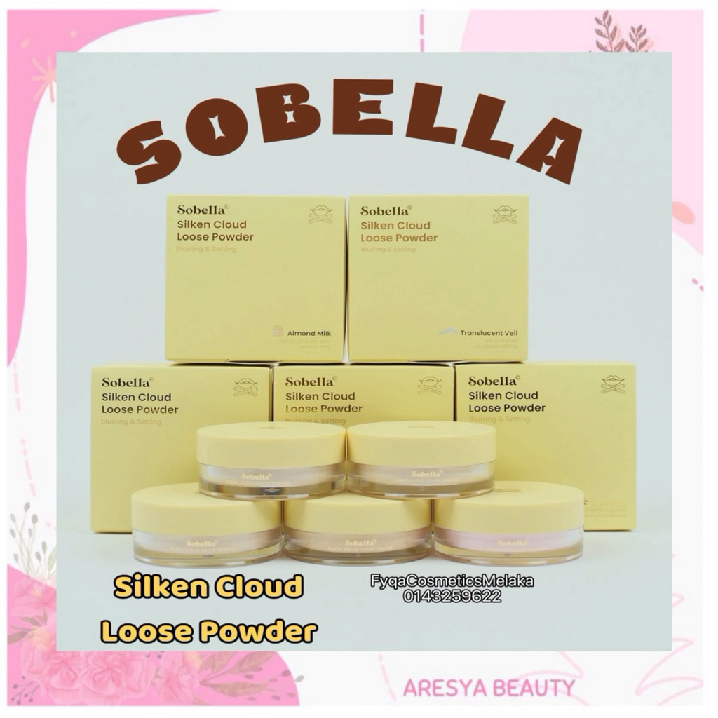 SOBELLA SlLKEN CLOUD LOOSE POWDER NEW SOBELLA | Shopee Malaysia