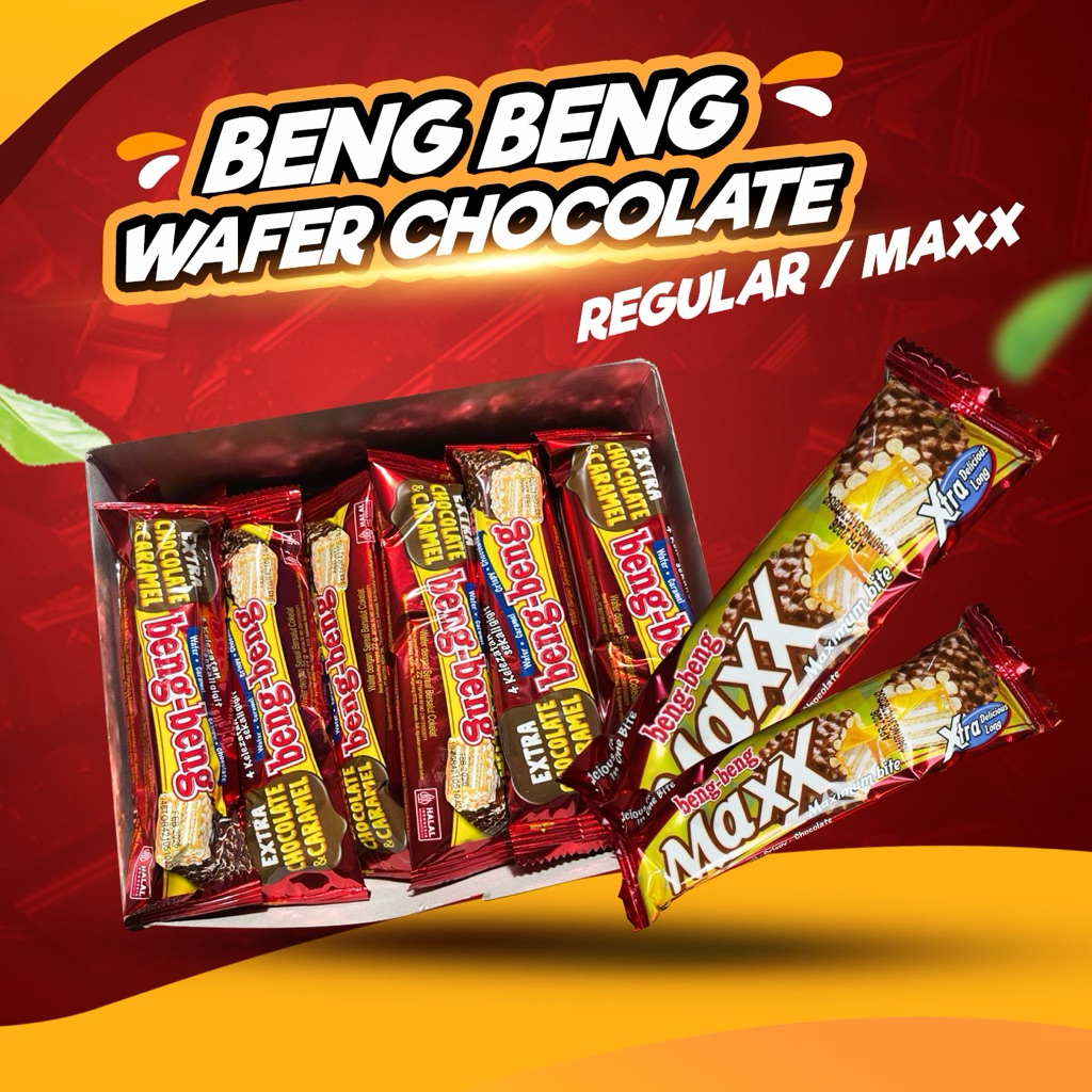 Beng Beng Chocolate Waffer New Look With Extra Chocolate/Caramel ...