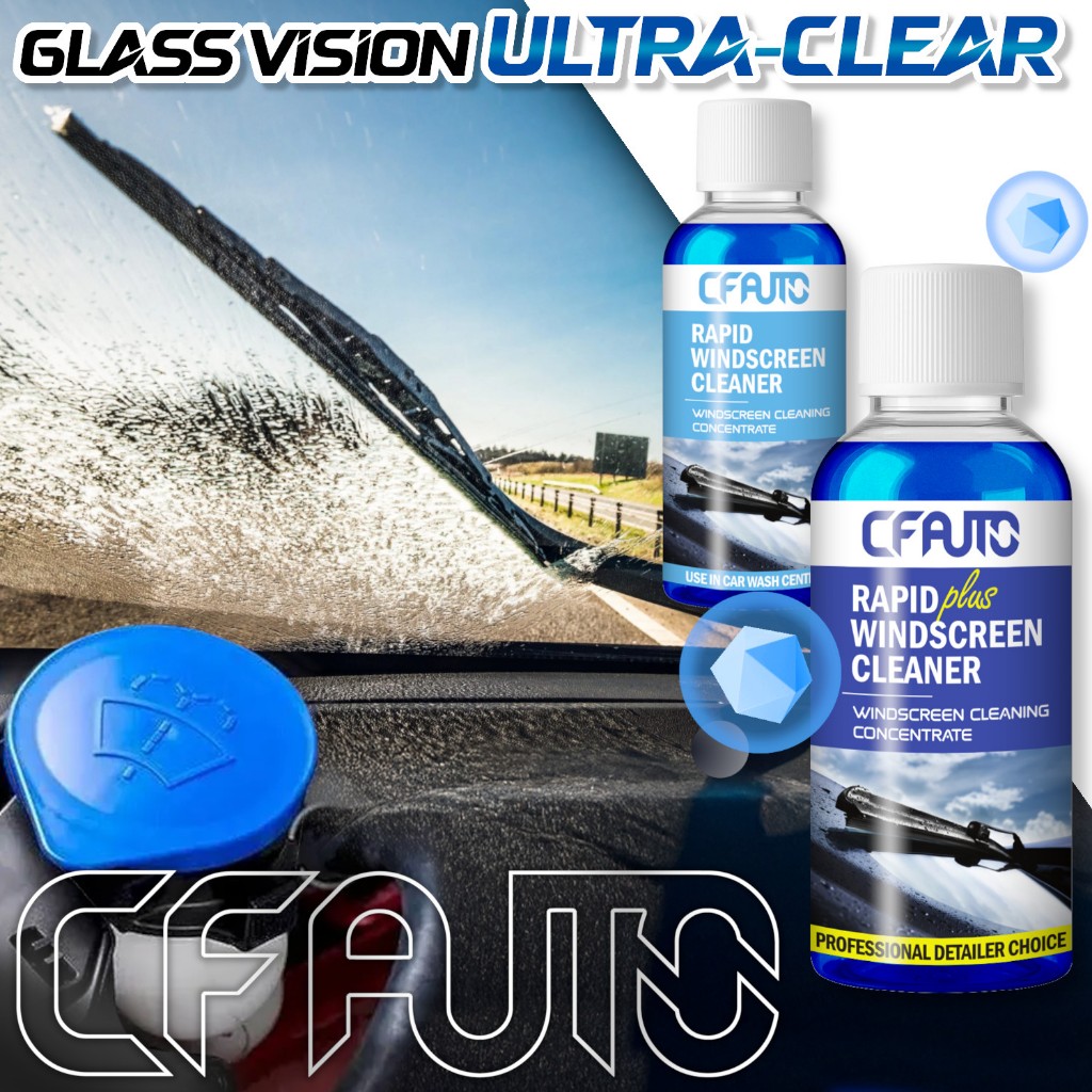 CFAUTO Rapid Windscreen Cleaner 60ml | Wiper Washer Fluid Concentrate ...