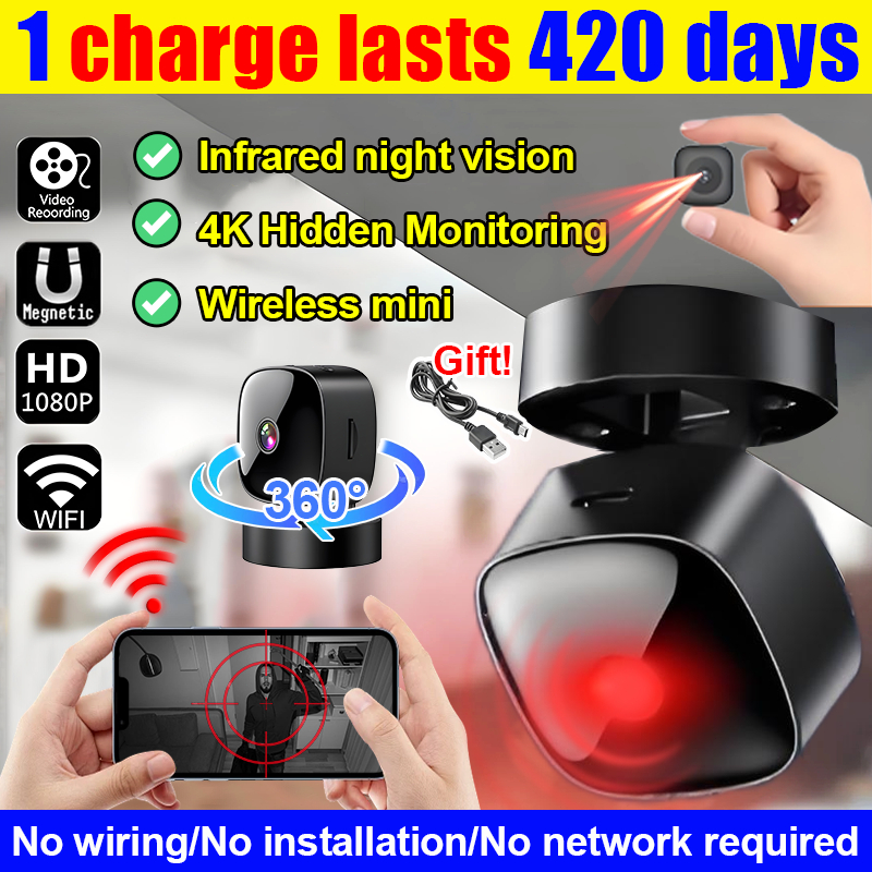 【24 hours delivery】4K/8K wireless mini cctv camera small camera hidden ...
