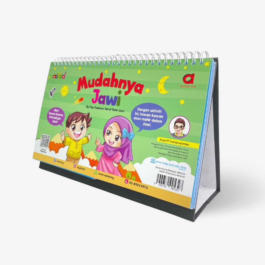 MUDAHNYA JAWI - Flip Flap Padanan Huruf Rumi-Jawi : ARAS MEGA | Shopee ...